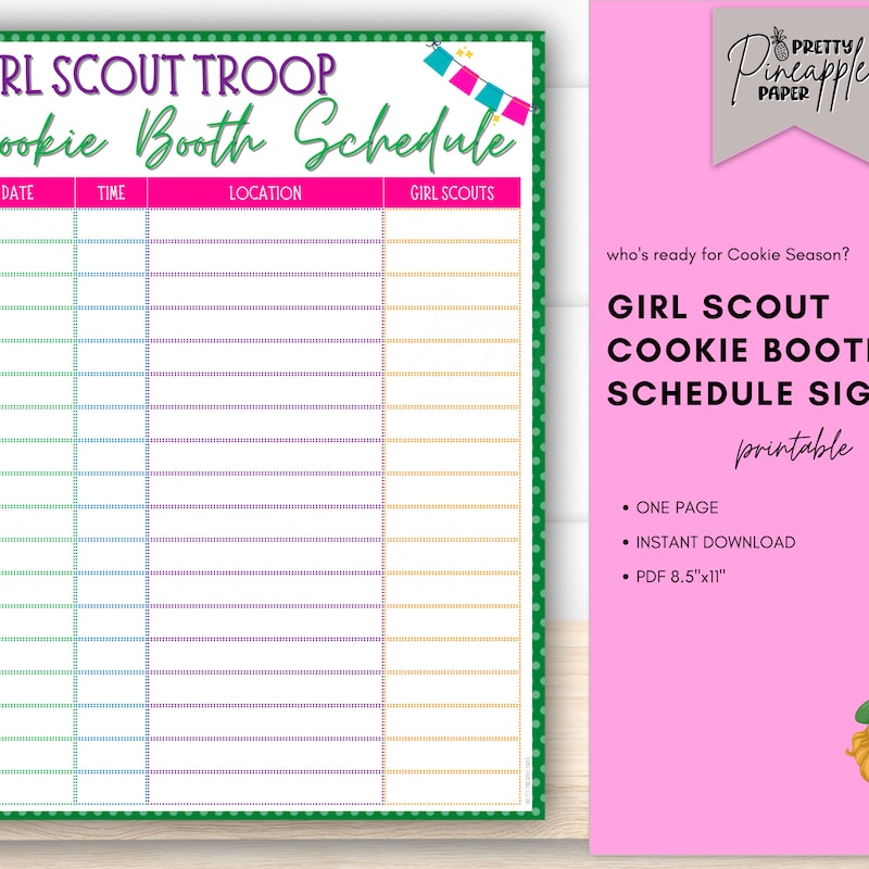 Girl Scout Cookie Booth - Etsy