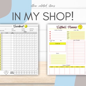 Editable Softball Positions by Inning Template, Game Day Team Info ...