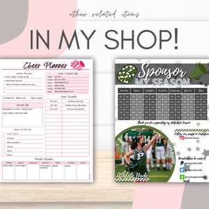 Printable Cheer Season Sign up Sheet Instant Download Template ...