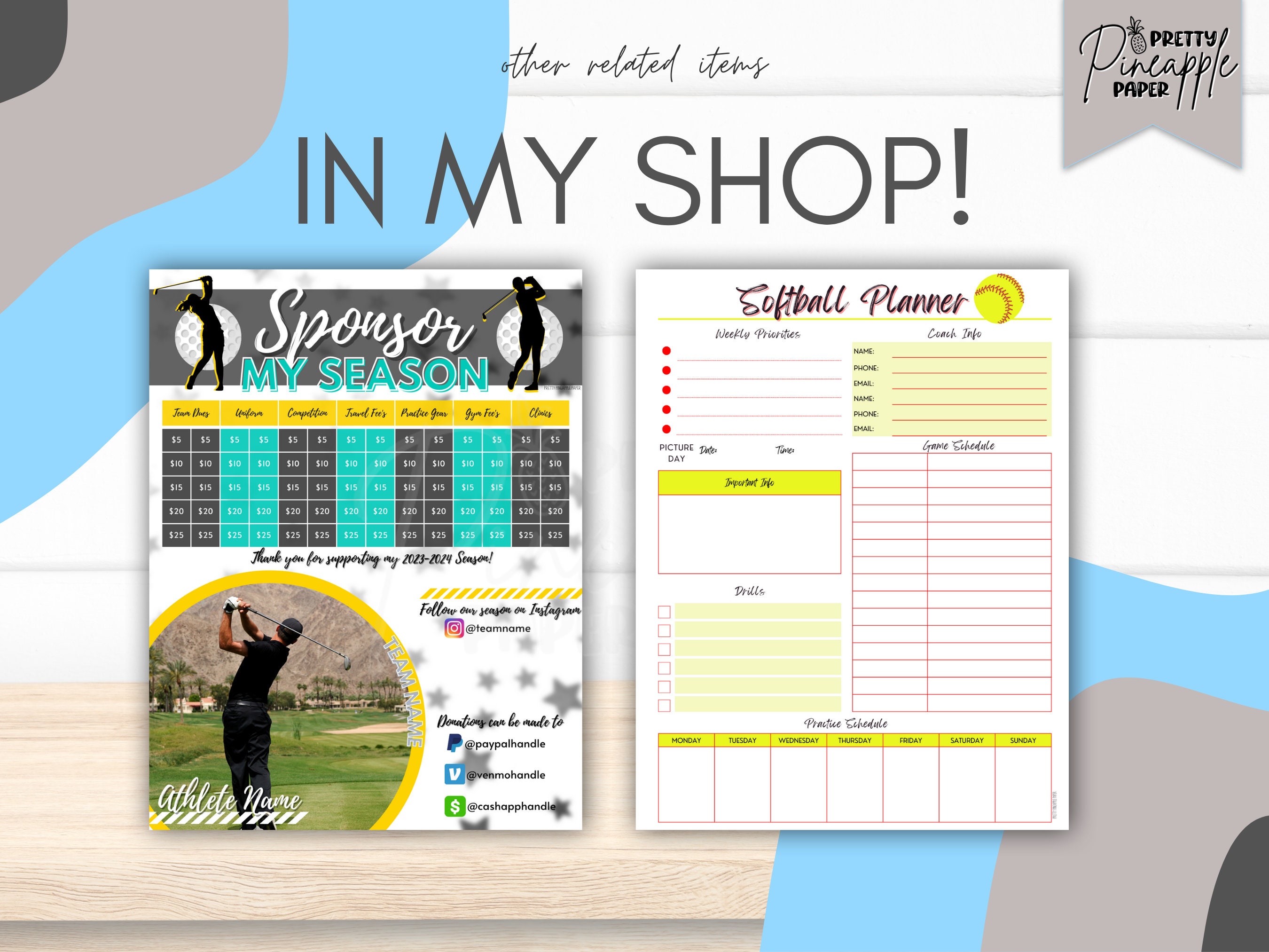 Editable 8 Week Sports or Club Calendar Template, Instant Download ...