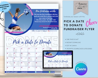 EDITABLE Basketball Pick a Date to Donate Printable - Etsy