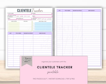 Customer Tracking Sheet - Etsy