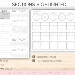 Printable Volleyball Diagrams, Server Rotation, Roster and Lineup ...