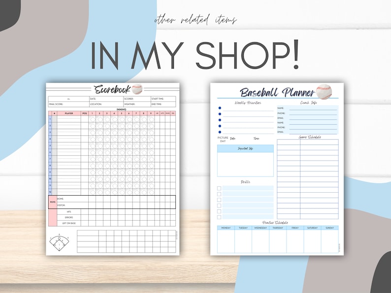 Editable Baseball Roster Template, Game Day Team Info, Coach Planner ...