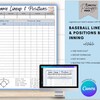 Printable Softball Team Management Planner for Coach and Team Mom, Game ...