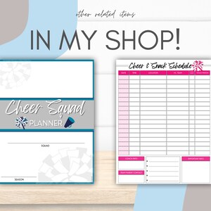 Editable Cheer Checklist Template, Instant Digital Download, Edit in ...