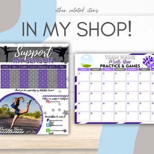 Editable Dancer - Calendar Fundraiser Template, Pick a Date to Donate ...
