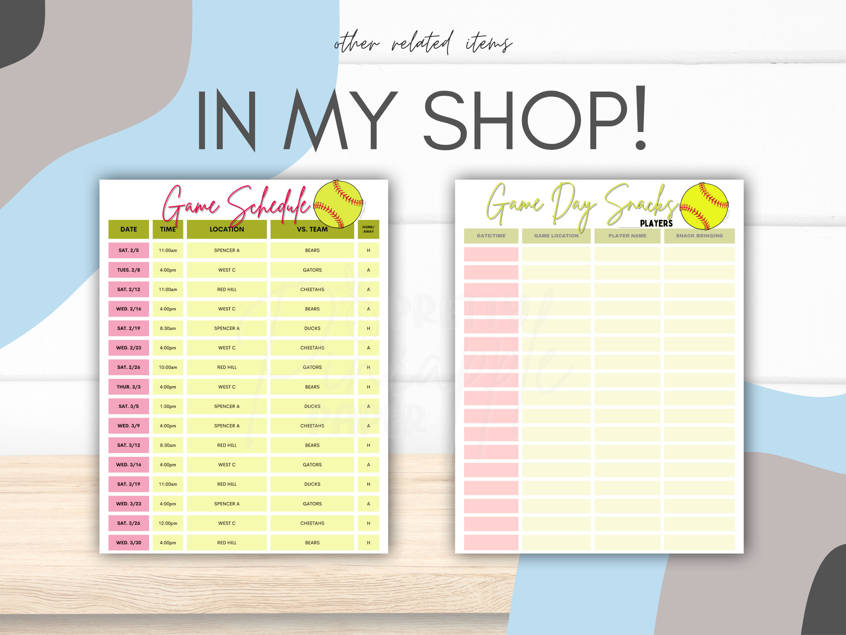 Editable Softball Line up and Field Position Sheet Batting Order Dugout ...