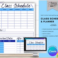 Visual Classroom Schedule Cards: Editable, Printable (digital Download ...
