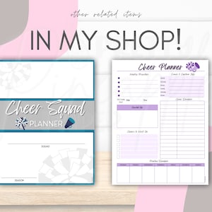 Printable Cheer Routine Planner, Cheerleading Squad, Coordinator ...