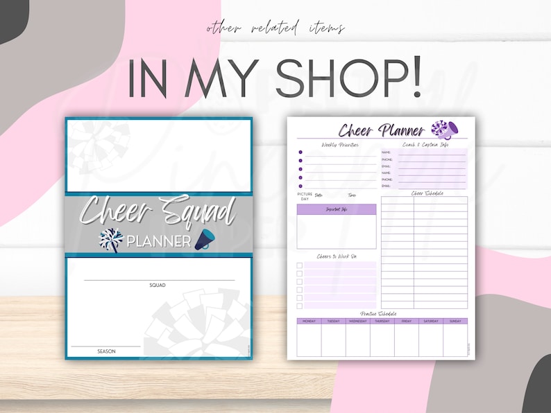 Printable Cheer Routine Planner, Cheerleading Squad, Coordinator ...