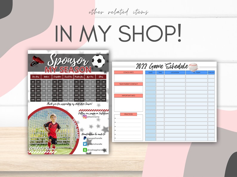 Printable Soccer Team Management Planner for Coach and Team Mom, Game ...