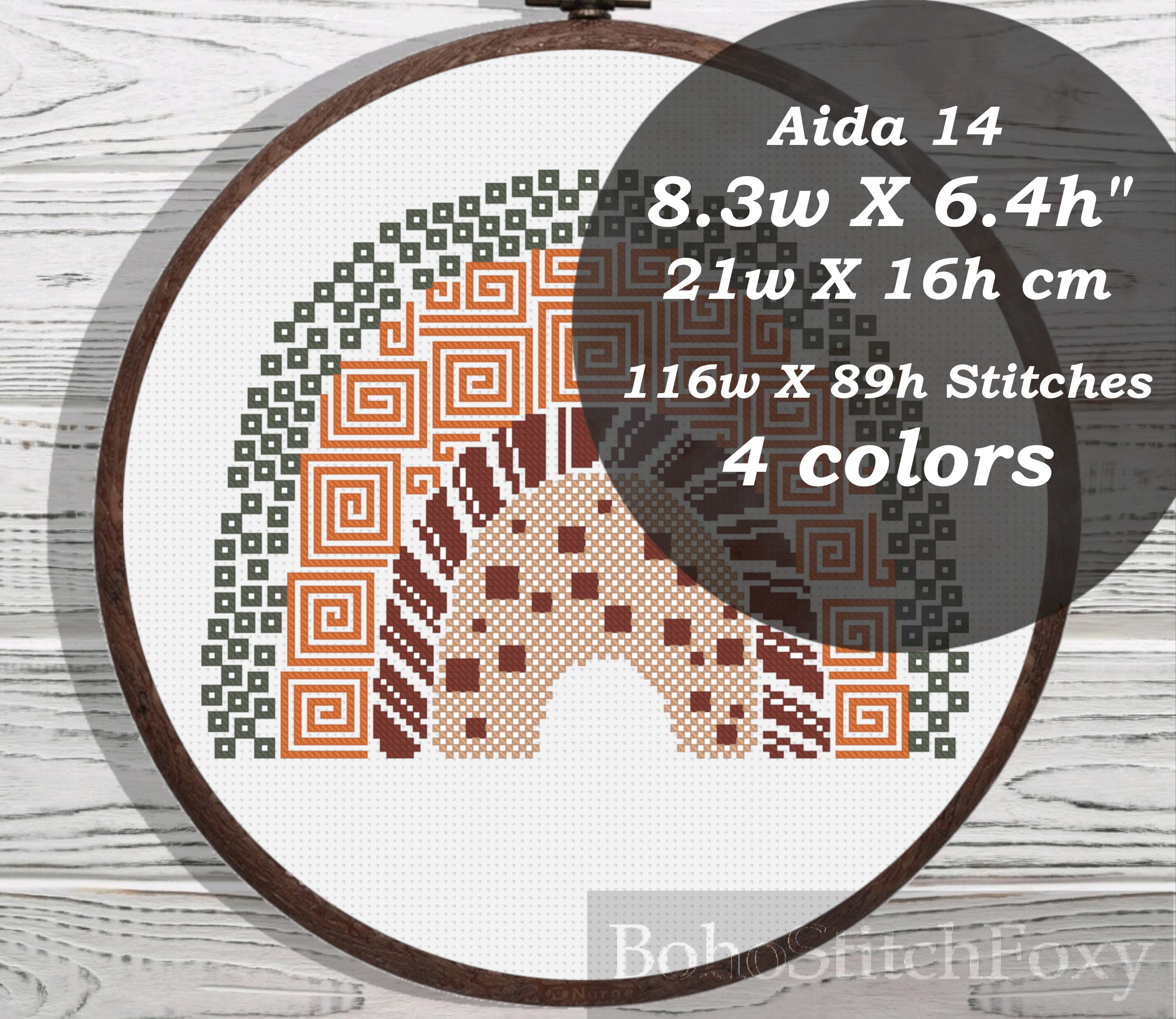 Geometric Bono Rainbow Cross Stitch Pattern PDF, Easy Small Counted ...