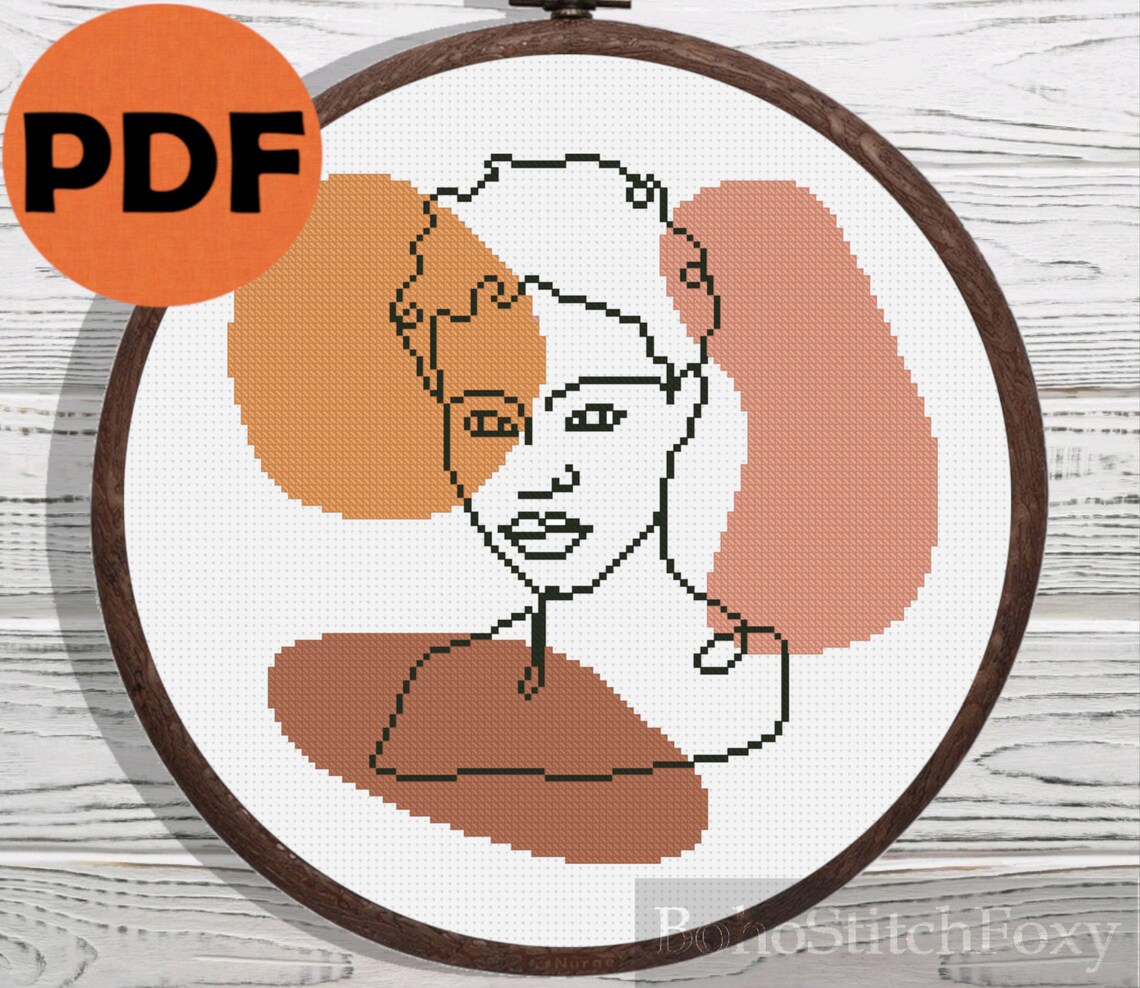 Black Girl Cross Stitch Pattern PDF Black Woman Portrait - Etsy