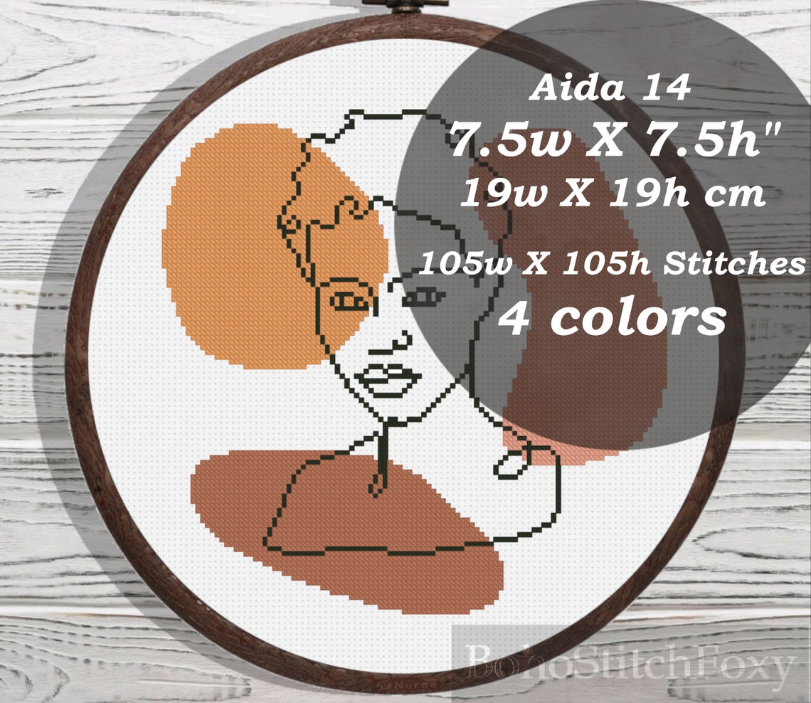 Black Girl Cross Stitch Pattern PDF Black Woman Portrait - Etsy