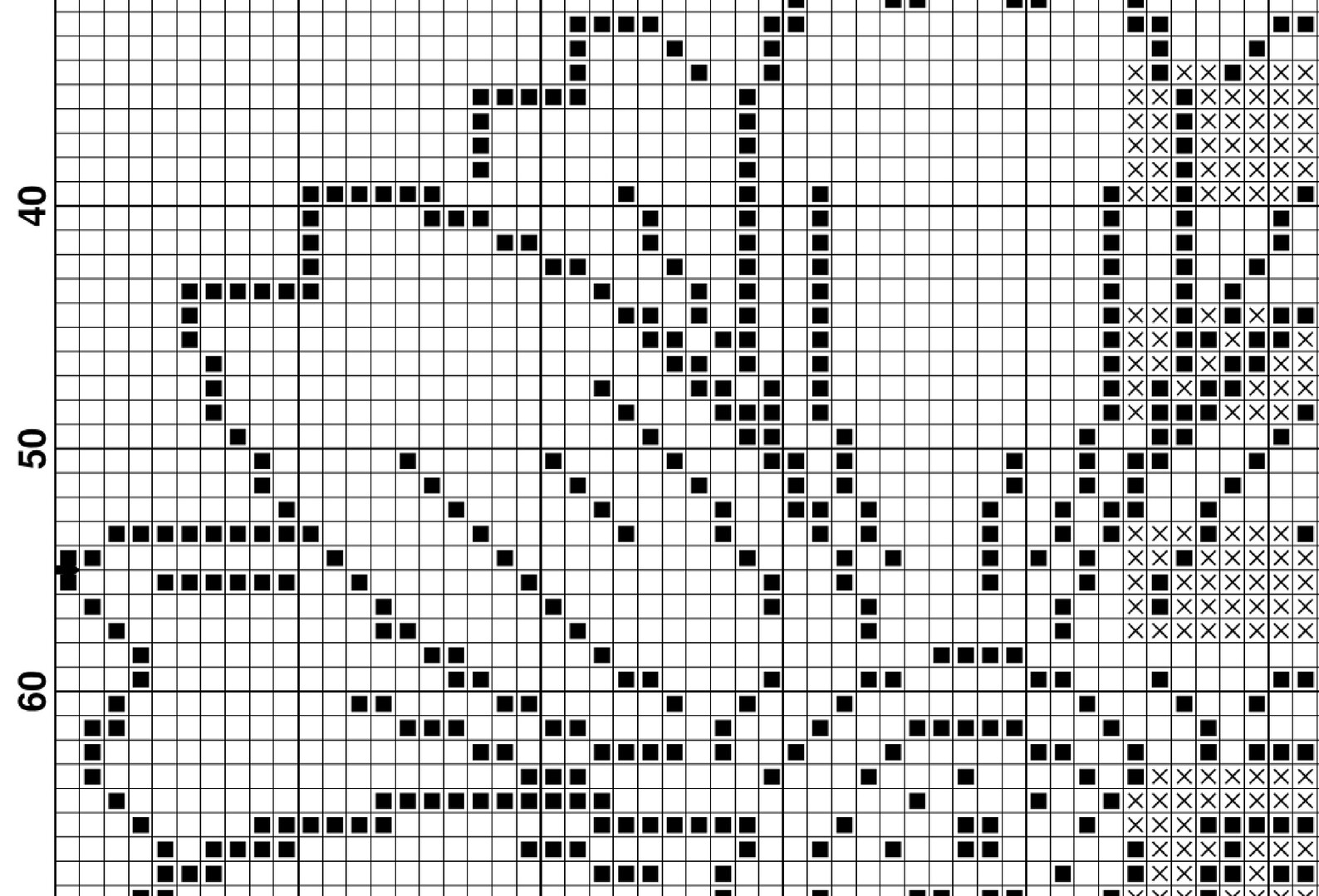 Abstract Flower Cross Stitch Pattern PDF Easy Small - Etsy