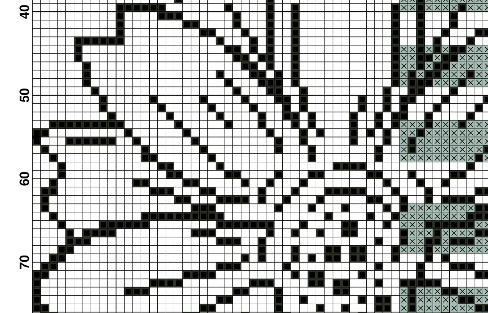 Abstract Flower Cross Stitch Pattern PDF Easy Small - Etsy