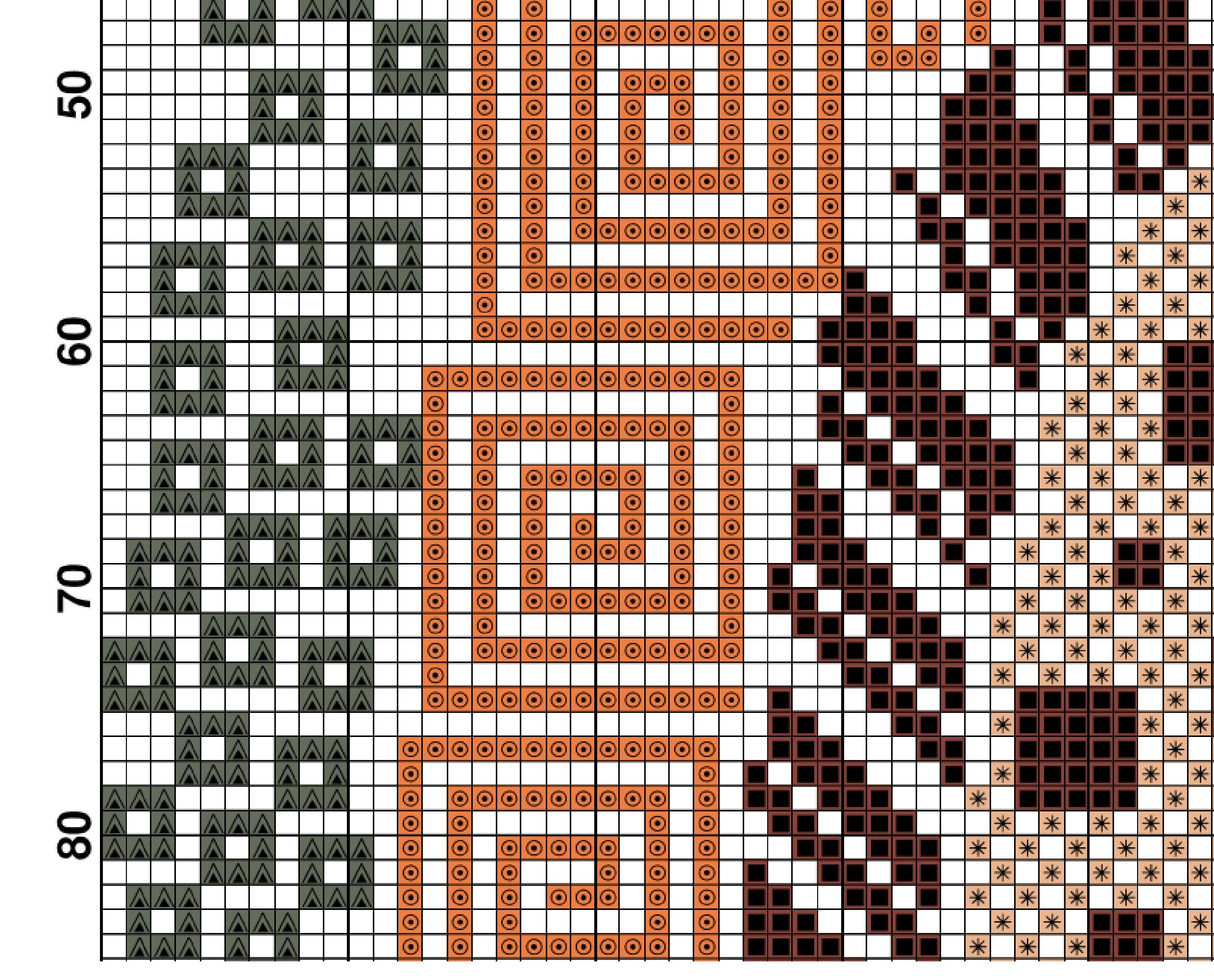 Geometric Bono Rainbow Cross Stitch Pattern PDF, Easy Small Counted ...