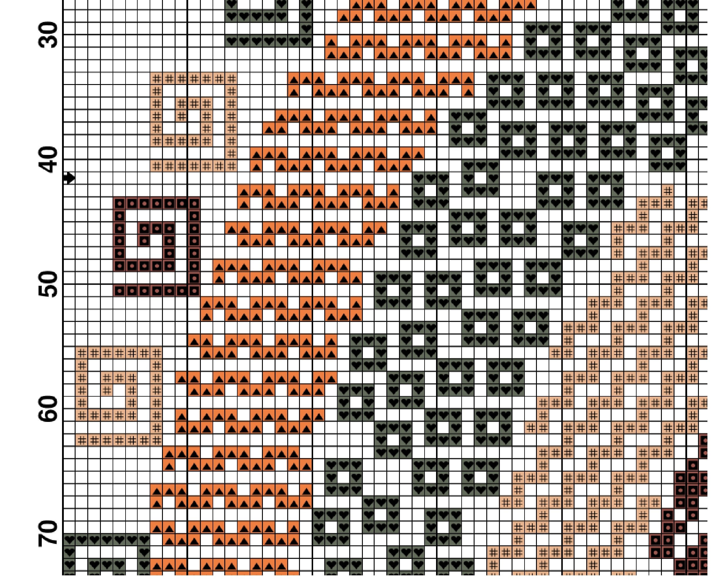 Geometric Bono Rainbow Cross Stitch Pattern PDF Easy Small - Etsy