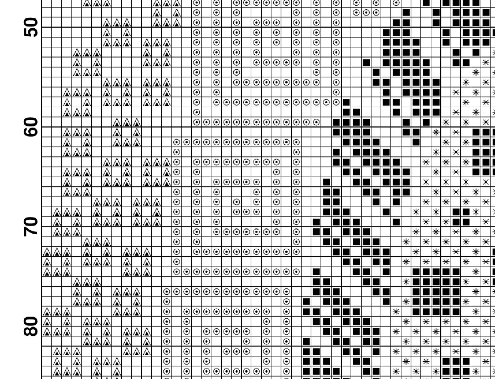 Geometric Bono Rainbow Cross Stitch Pattern PDF, Easy Small Counted ...