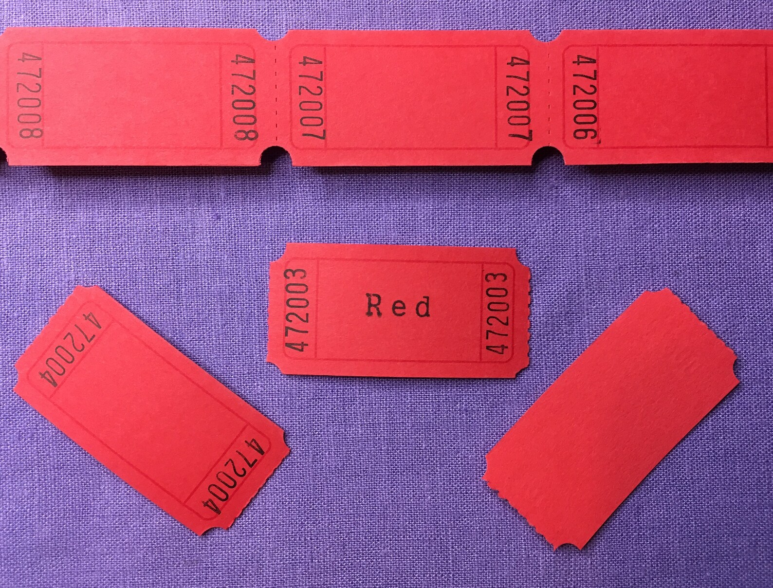 Blank Numbered Tickets Discounted for Adding to Any Other | Etsy