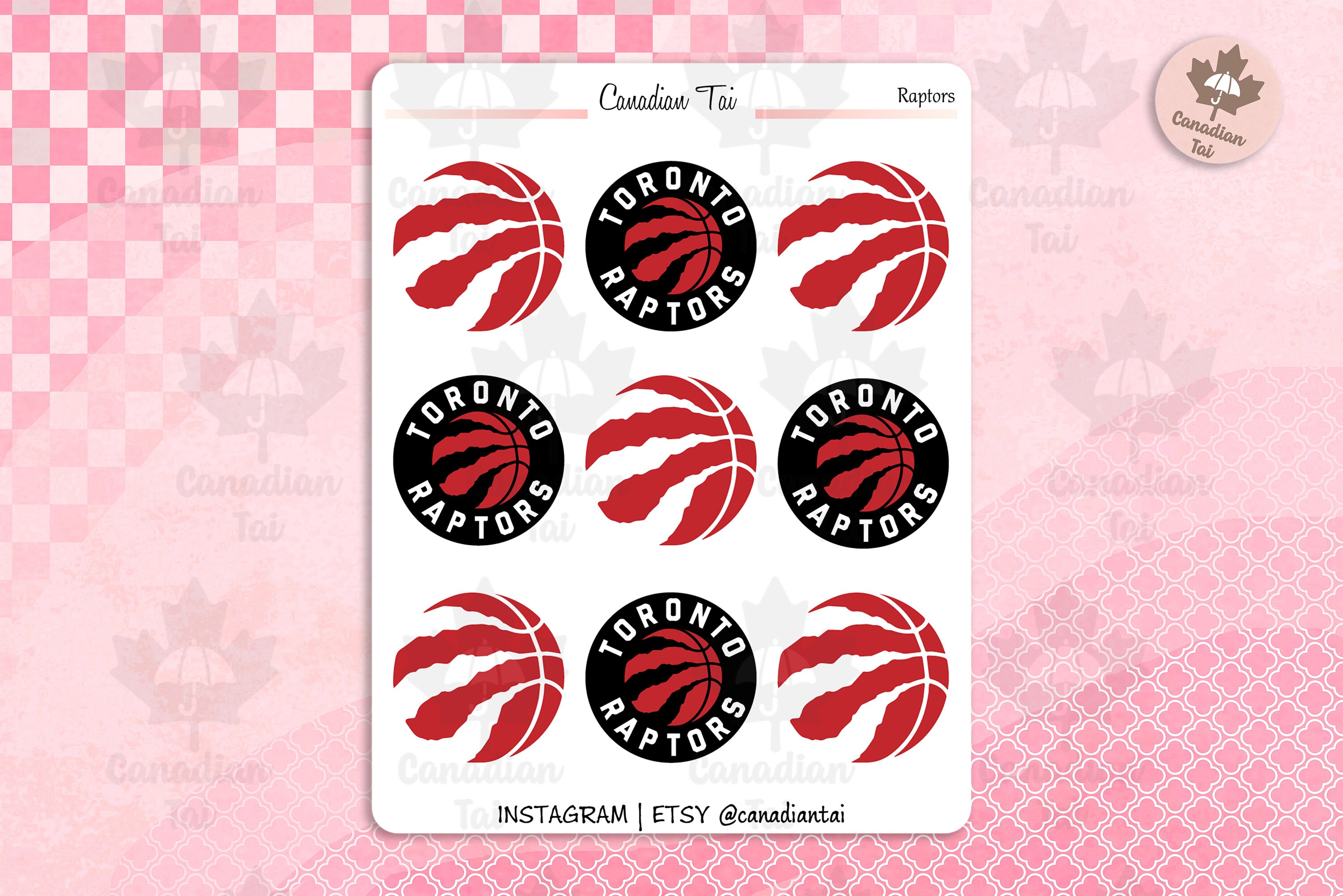 Red Raptors Claw Symbol