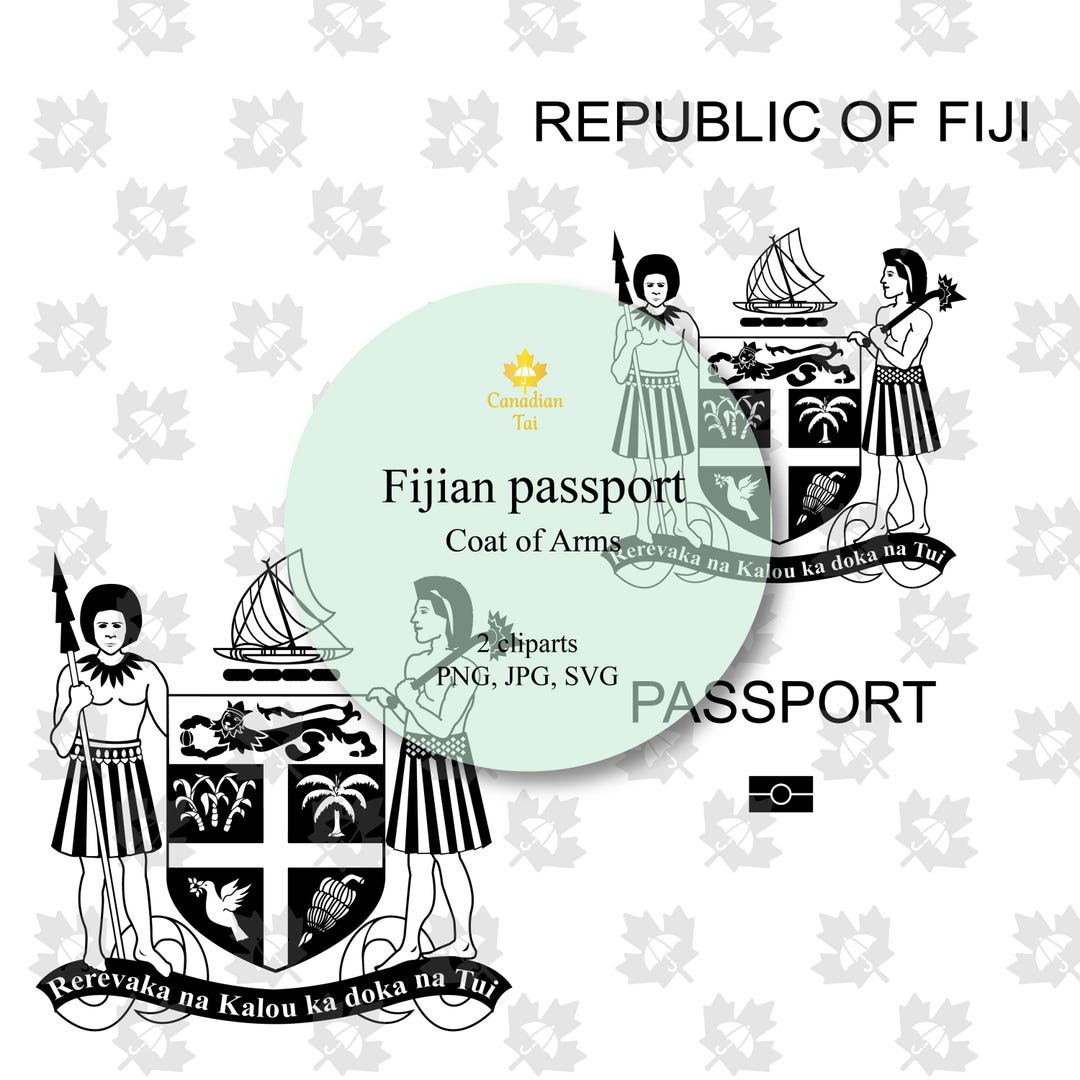 Fijian Passport Silhouette SVG/PNG/JPG File - Etsy