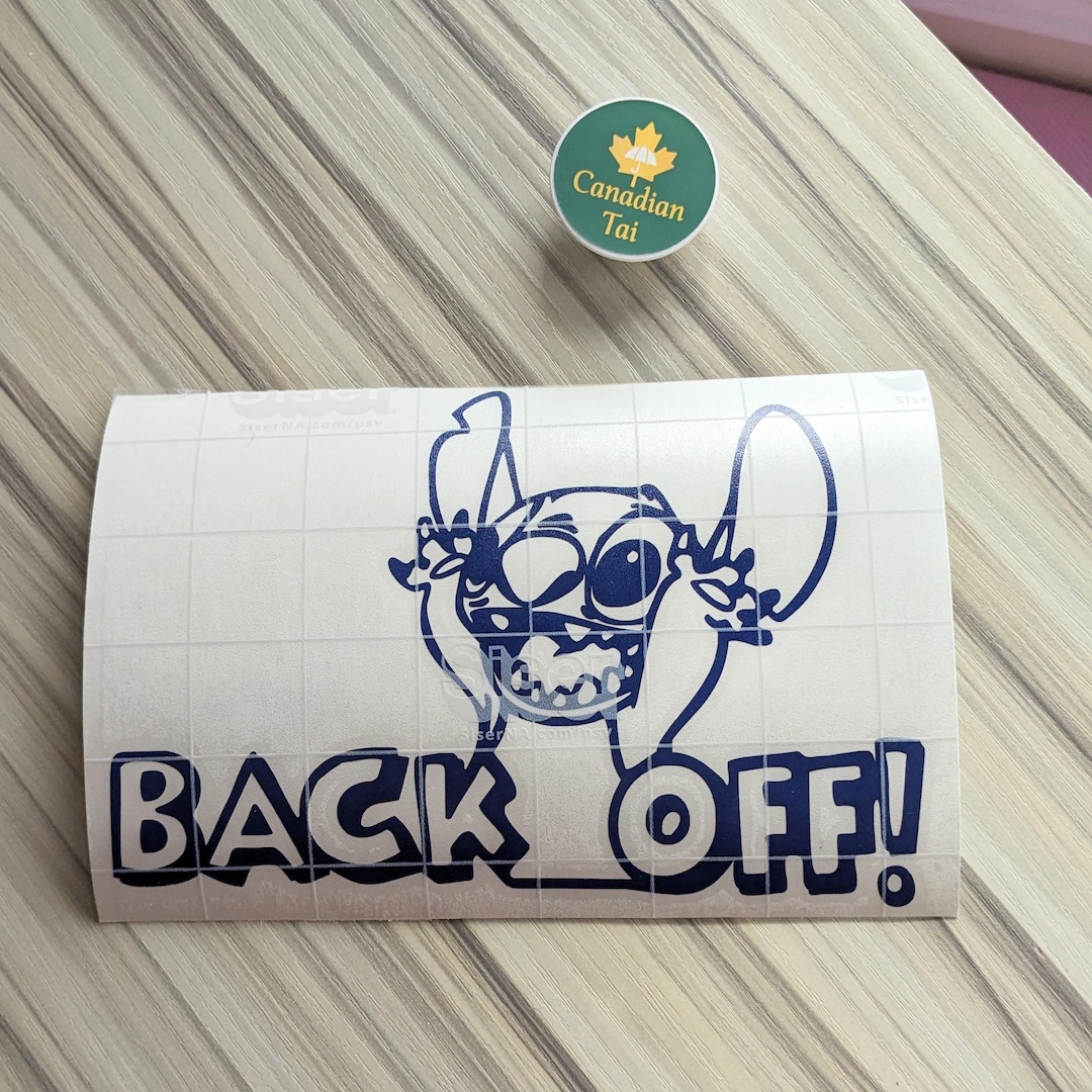 Stitch Back off Decal Sticker | More Color & Size Options - Etsy