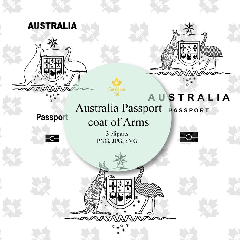 Australian Passport Silhouette SVG/PNG/JPG File - Etsy