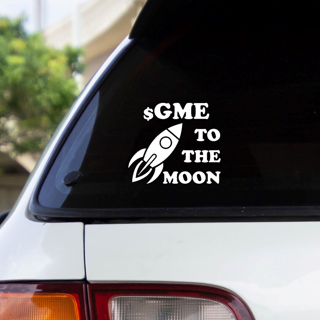 GME to the Moon Decal Sticker More Color Options - Etsy