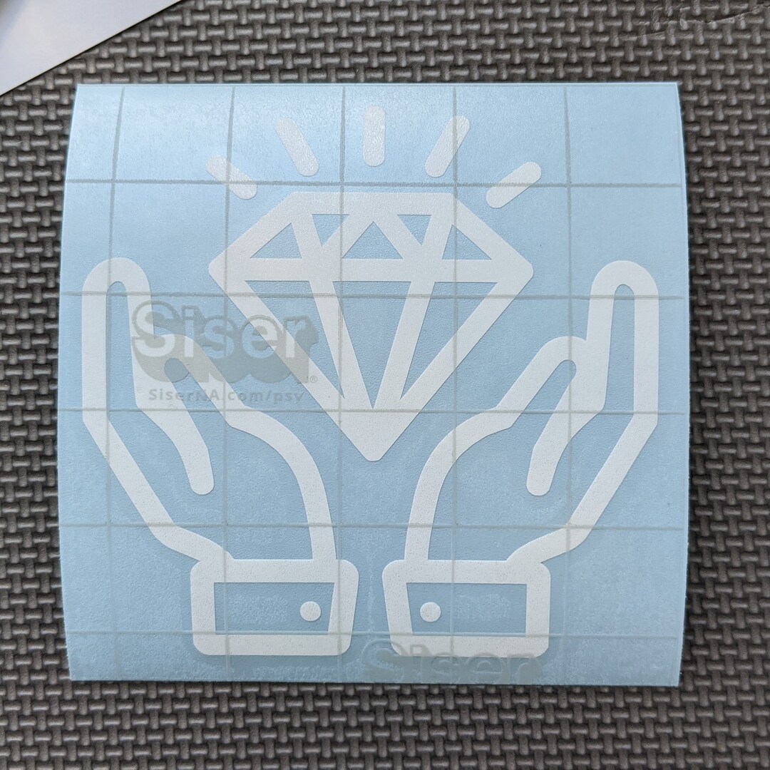 Diamond Hand Decal Sticker | More Color & Size Option - Etsy