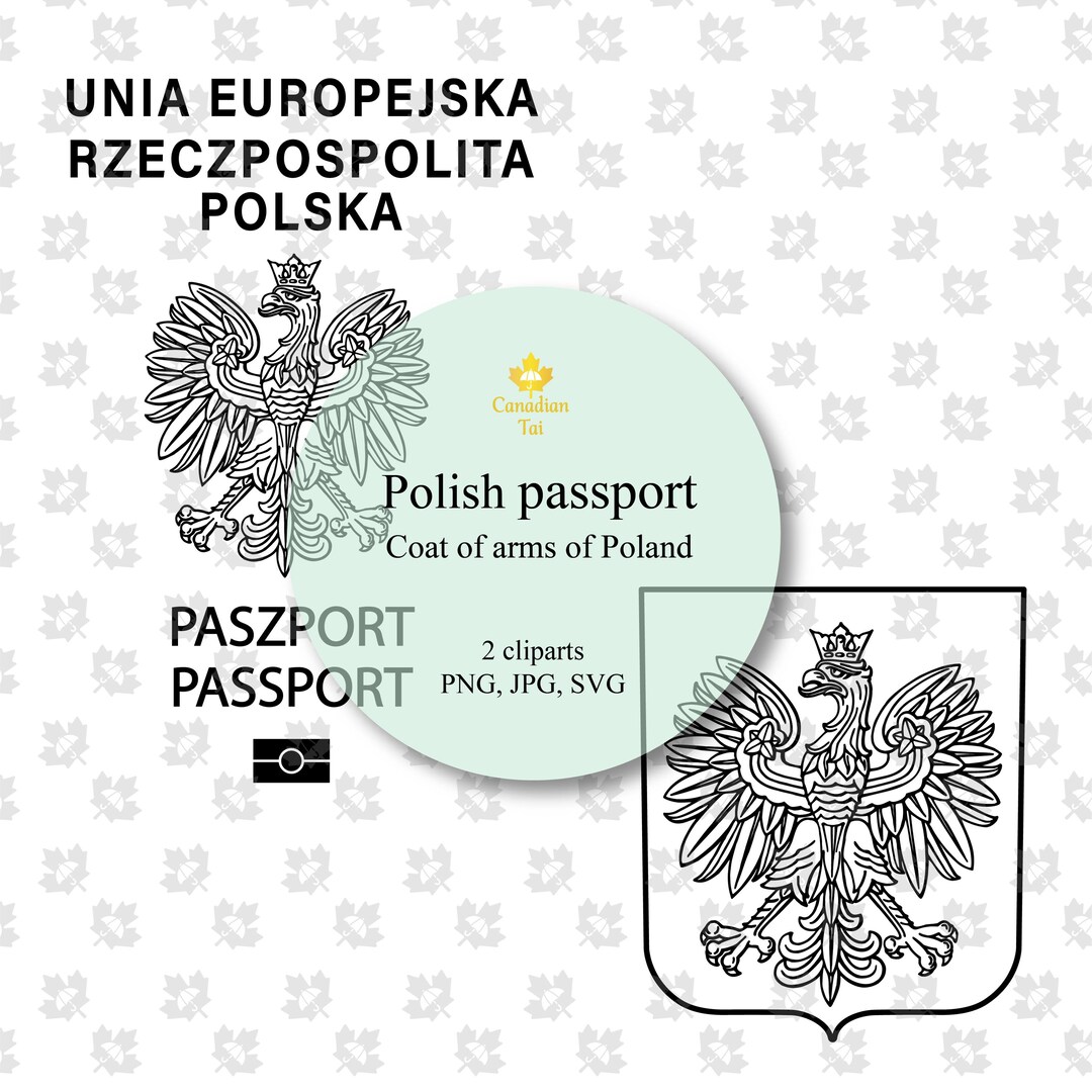 Polish Passport Silhouette SVG/PNG/JPG File - Etsy