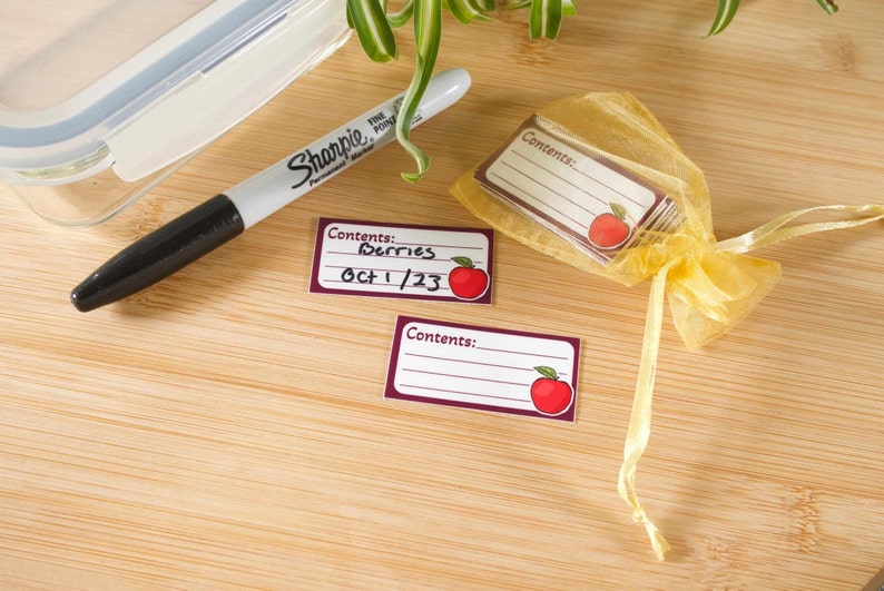 Food Freezer Label Stickers, Food Storage Labels, Write-on Lined, Self ...