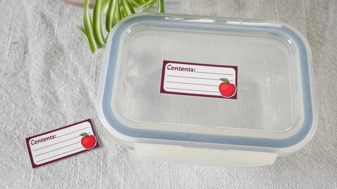 Food Freezer Label Stickers, Food Storage Labels, Write-on Lined, Self ...