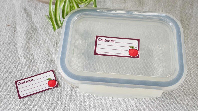 Food Freezer Label Stickers, Food Storage Labels, Write-on Lined, Self ...