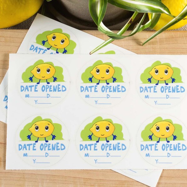 Date Opened Sticker - Etsy