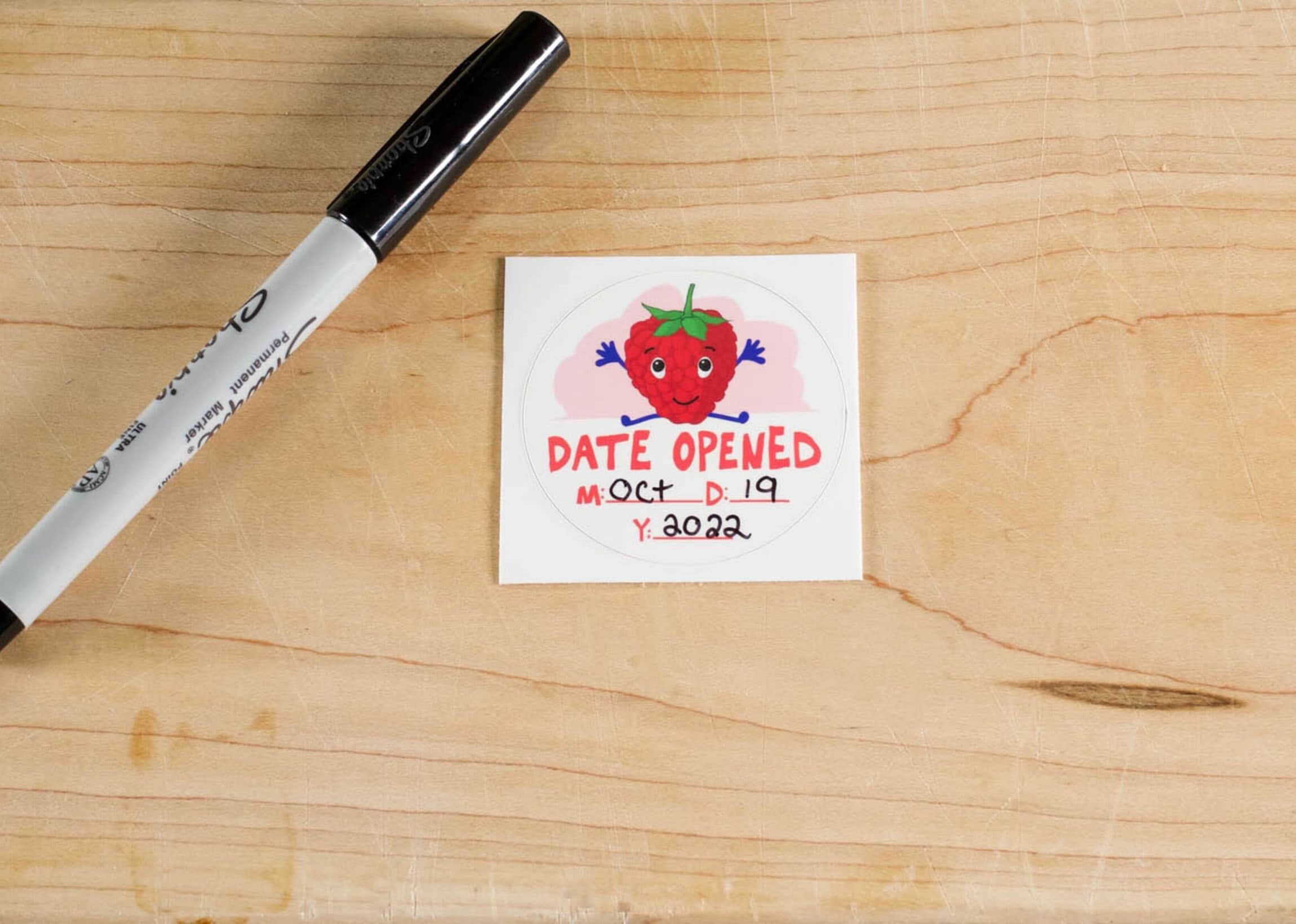 Food Date Labels, Write-on Food Storage Stickers, Fridge Labels, Self ...