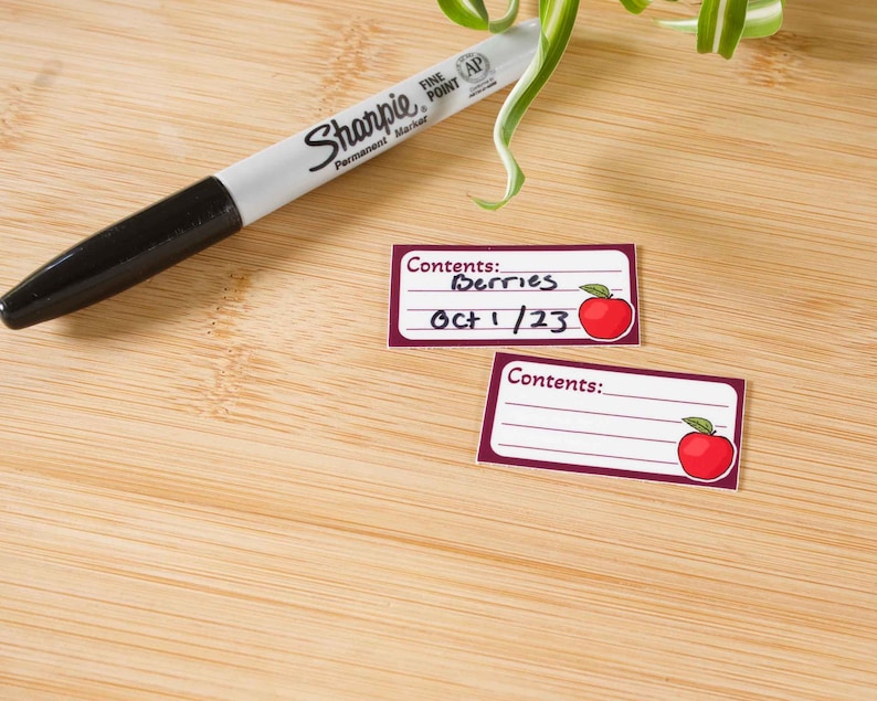 Food Freezer Label Stickers, Food Storage Labels, Write-on Lined, Self ...