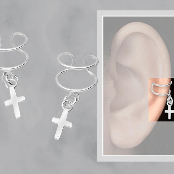 Cross Ear Cuff - Etsy