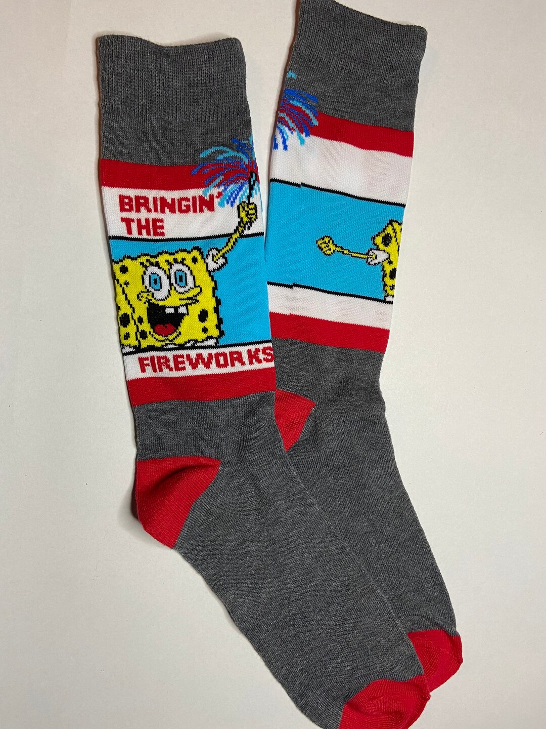Fj-fireworks Famous Cartoon Socks - Etsy