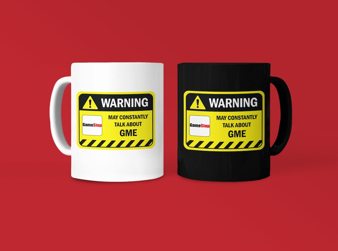 Warning May Constantly Talk About GME Gamestop Coffee Mug - Etsy