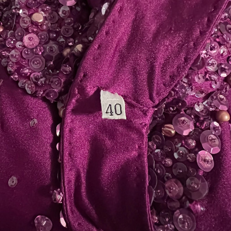 Gianni Versace S/S 1996 Beaded Runway Purple Embellished Dress - Etsy