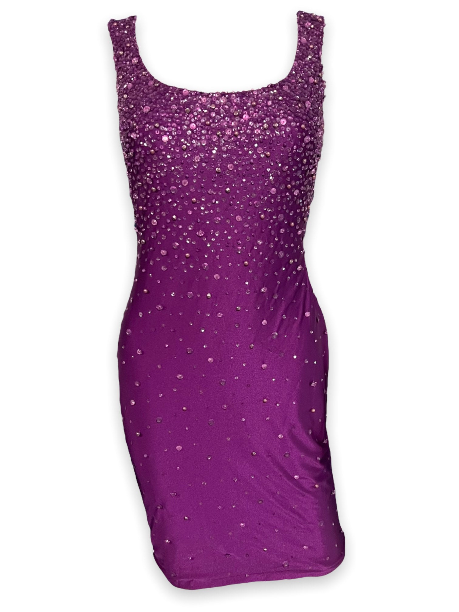 Gianni Versace S/S 1996 Beaded Runway Purple Embellished Dress - Etsy