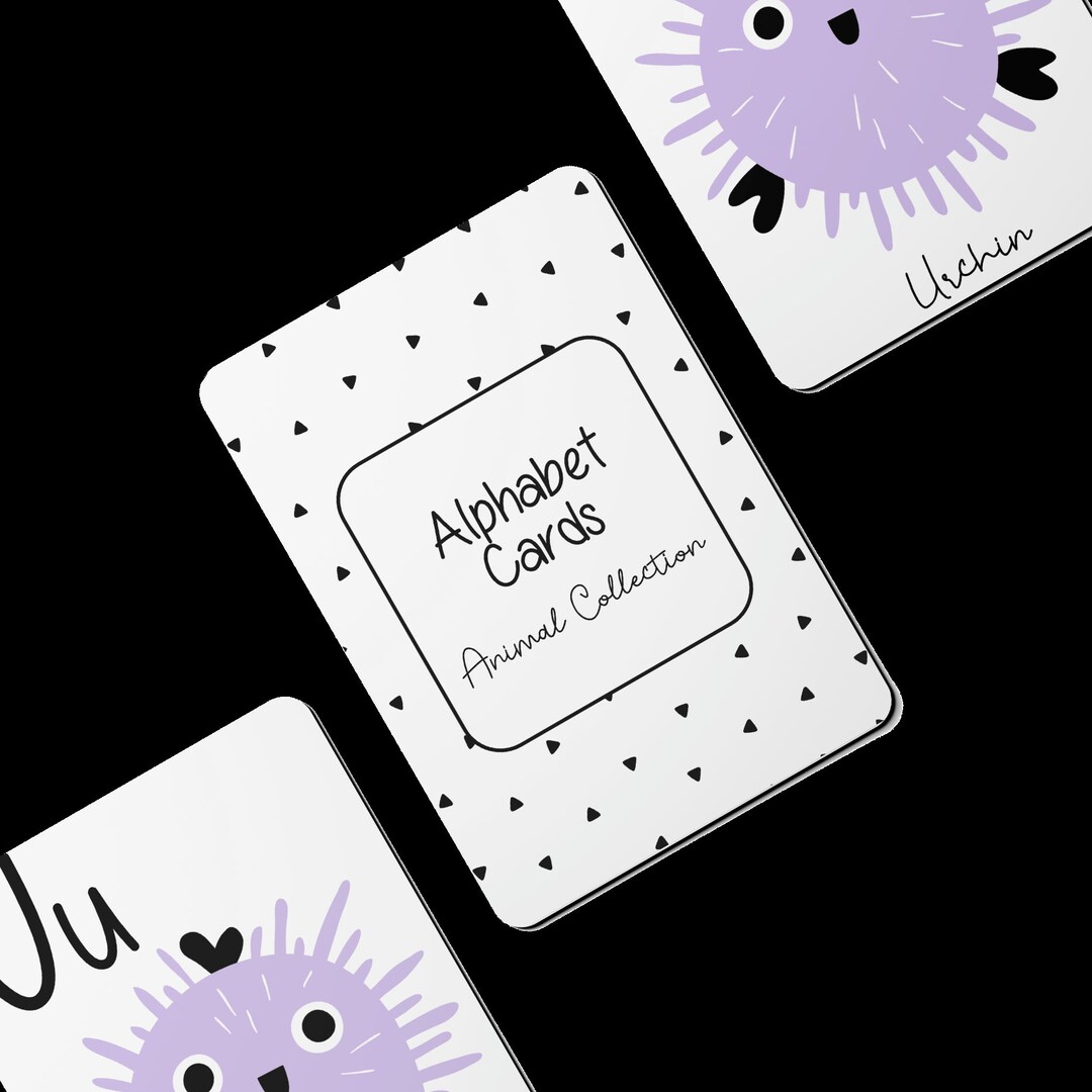 English Alphabet Flashcards - Etsy