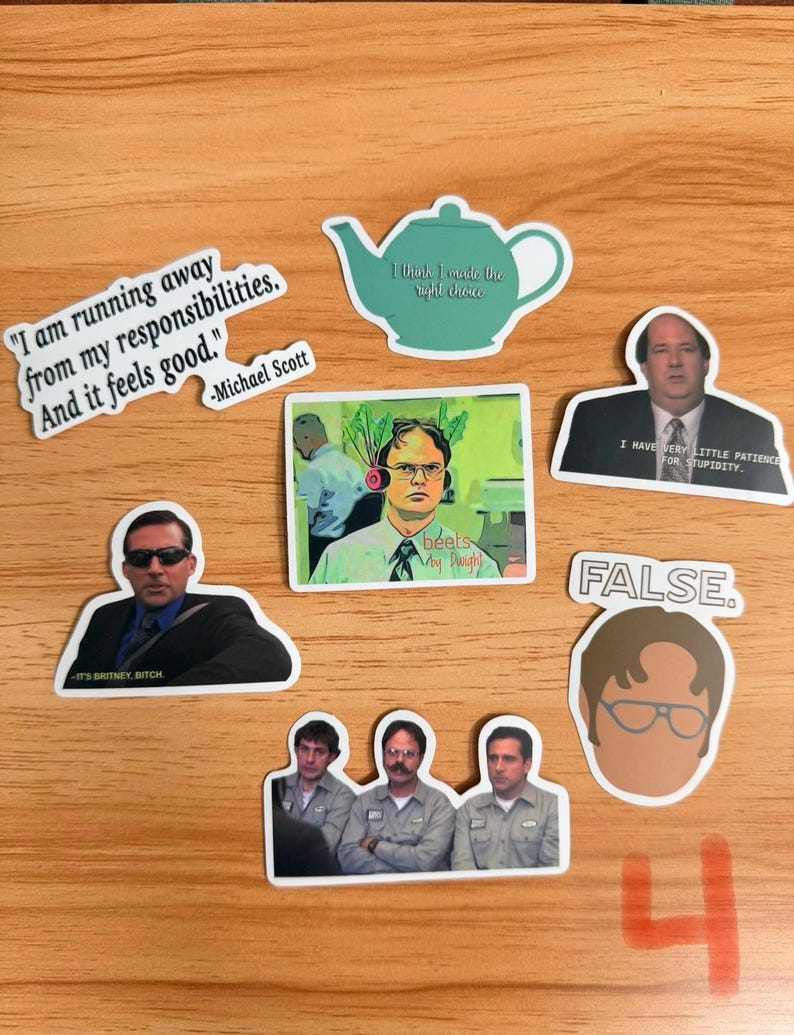 The Office TV Show Sticker Bundles - Etsy