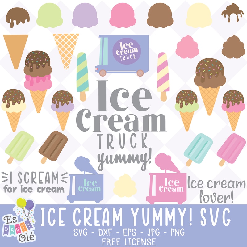 Ice Cream Svg - Etsy