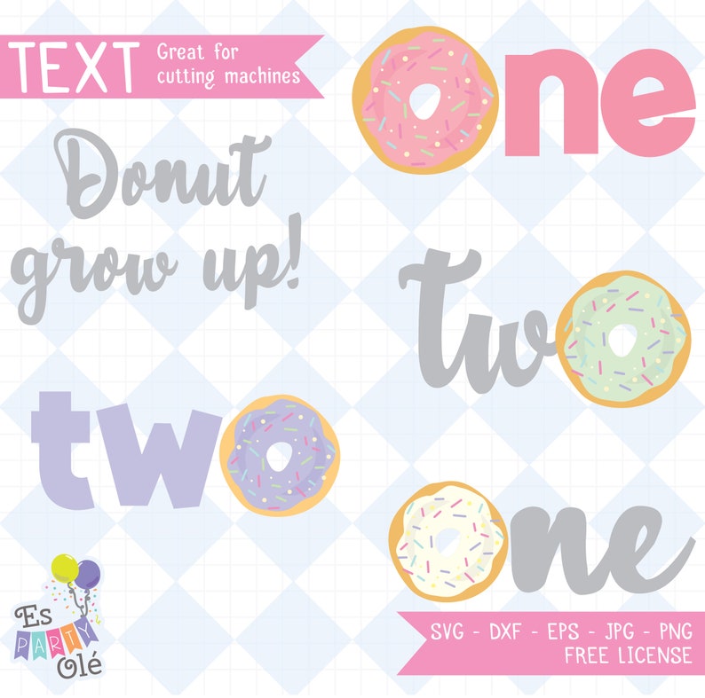 Donut SVG, SVG Files for Cricut, Donut Party, Donut Grow up Svg, Donut ...