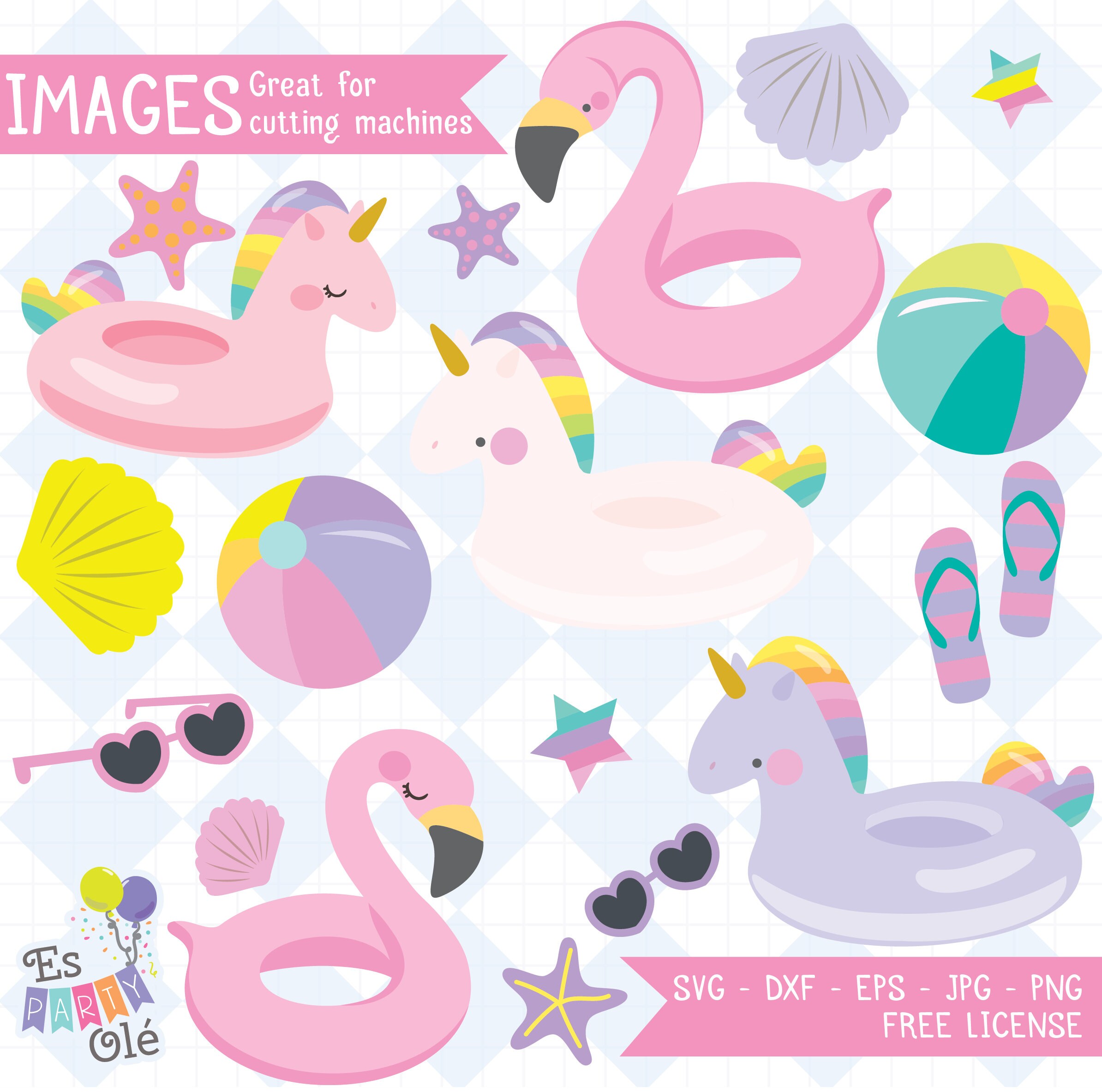 Summer Svg Files, SVG Files for Cricut, Unicorn Float Svg, Flamingo Svg ...