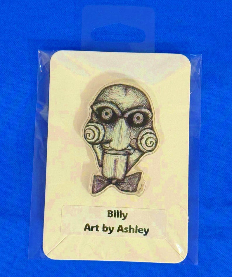 Billy the Puppet (SAW) - Original Artwork by Ashley Mcpeek - Cross ...