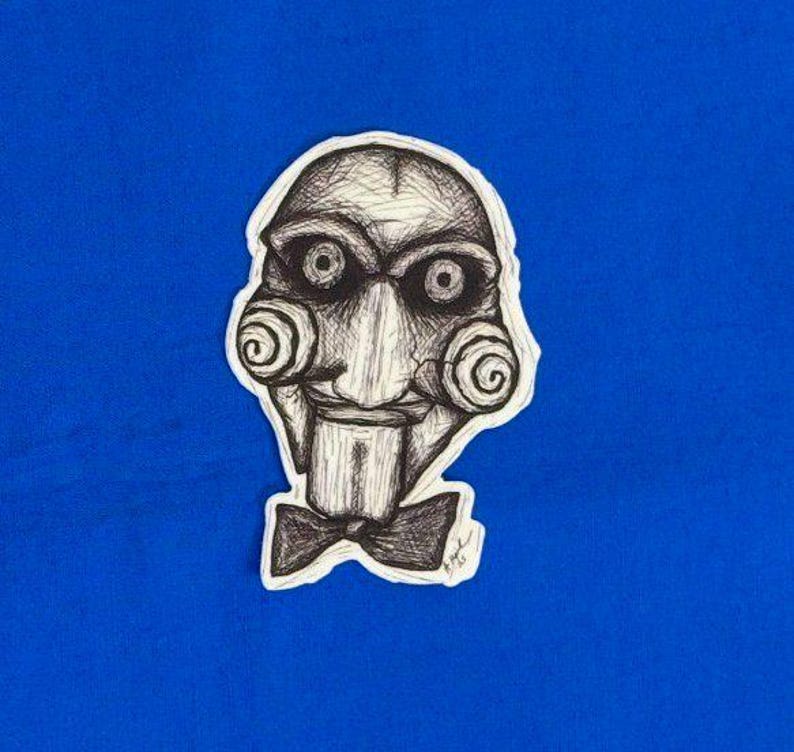 Billy the Puppet (SAW) - Original Artwork by Ashley Mcpeek - Cross ...